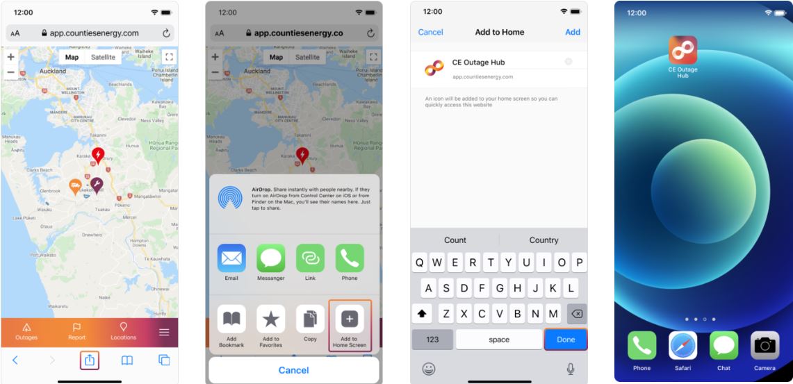 Download the Outage Hub to your phone - Counties Energy